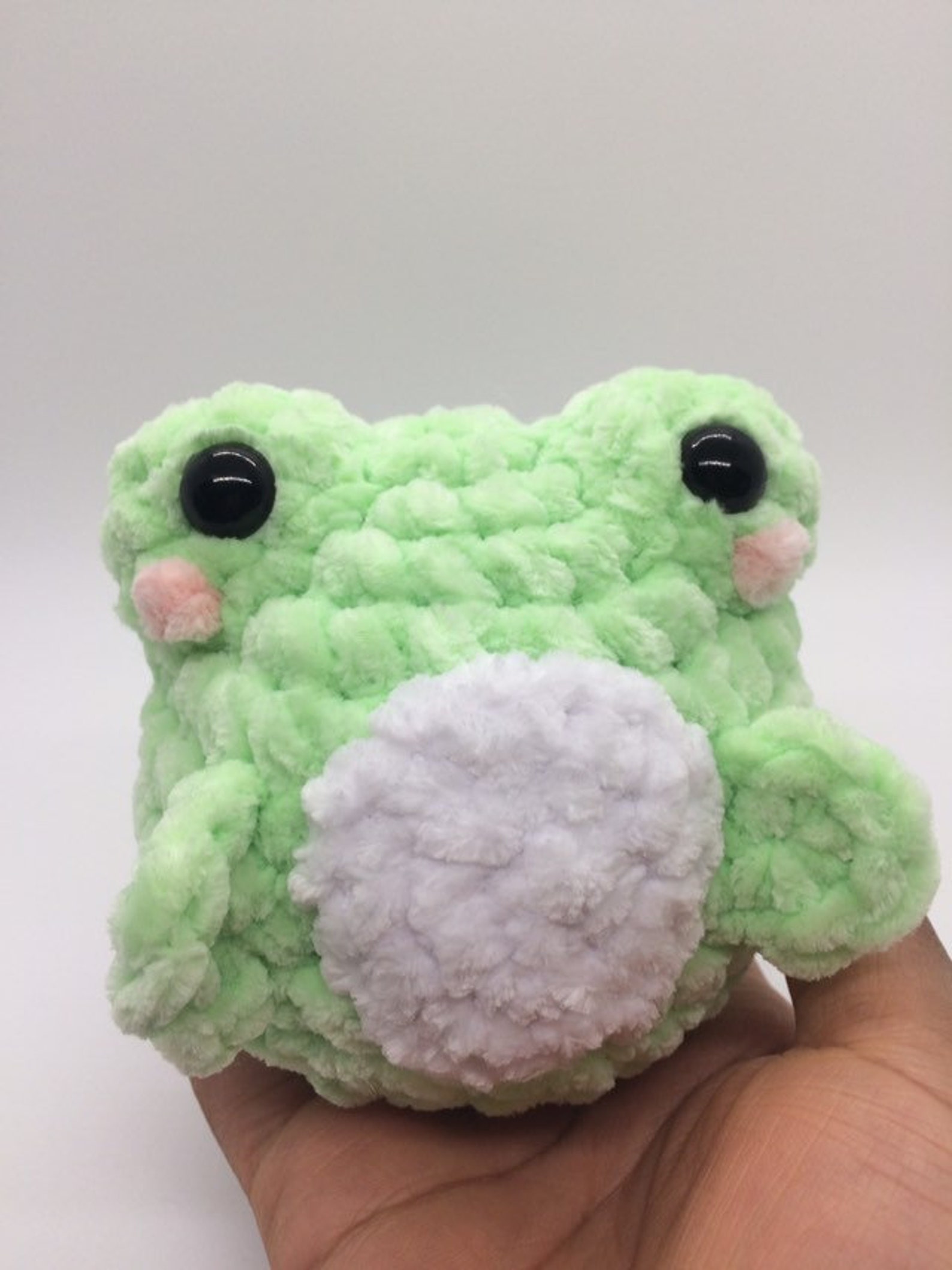 Frog Plush Cute Mini Frog Plush Crochet Pillow Cute Frog - Etsy