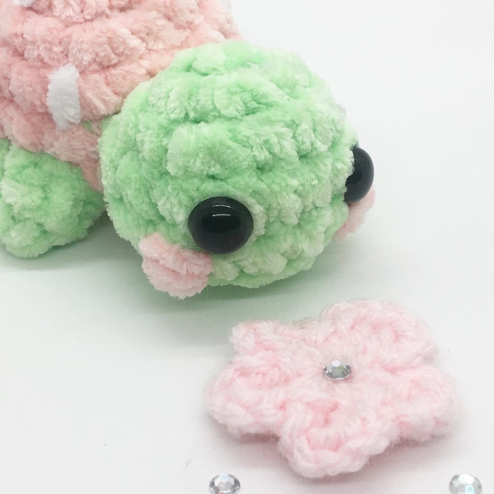 Mini Strawberry Turtle Cute Mini Turtle Cute Crochet Desk - Etsy