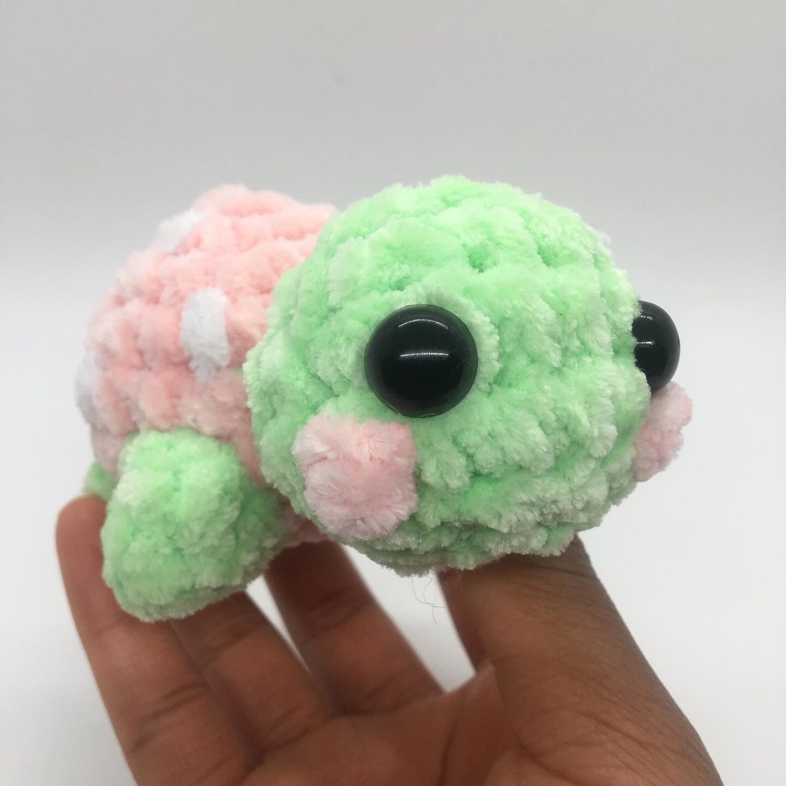 Mini Strawberry Turtle Cute Mini Turtle Cute Crochet Desk - Etsy