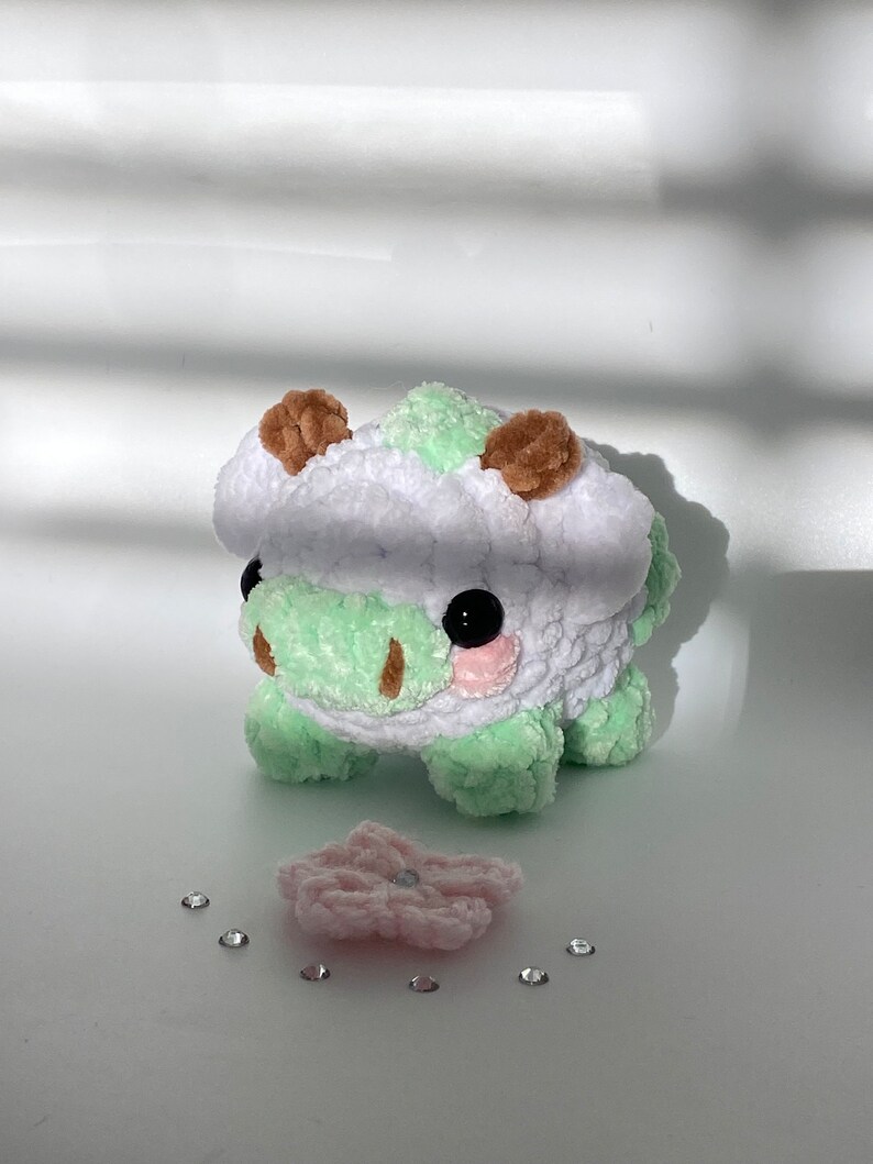 Matcha Cow Plush Crochet Cow Cow Plushie Cute Desk Friend - Etsy