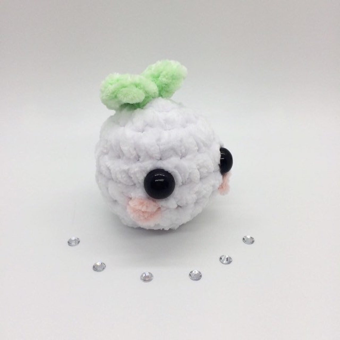 Mini Sprout Plush Crochet Sprout Cute Crochet Desk Friend - Etsy