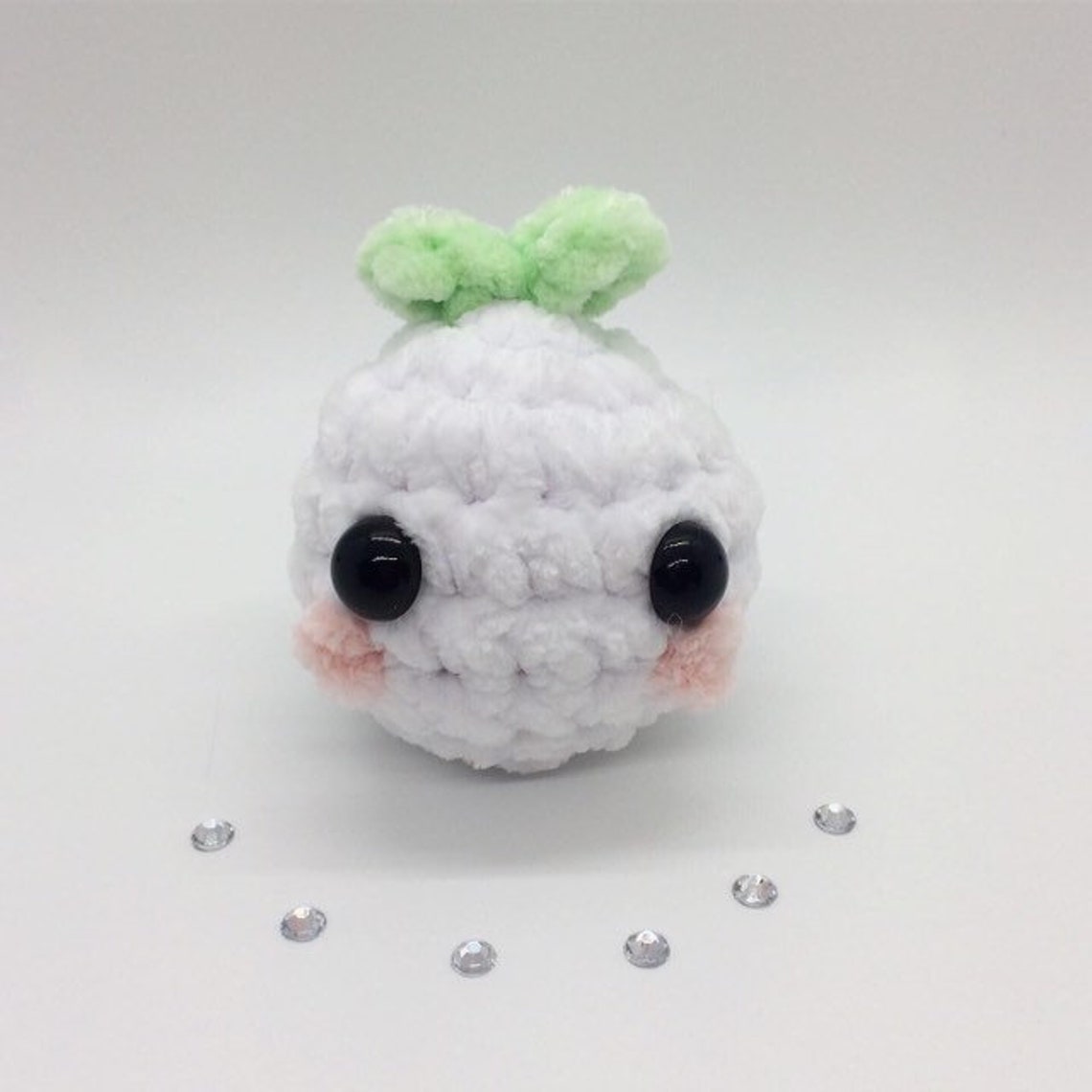 Mini Sprout Plush Crochet Sprout Cute Crochet Desk Friend - Etsy