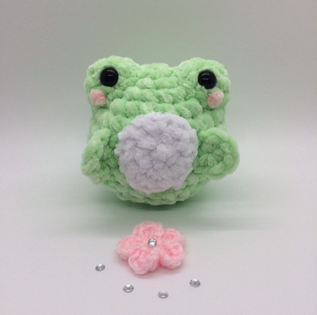Frog Plush, Cute Mini Frog Plush, Crochet Pillow, Cute Frog - Etsy