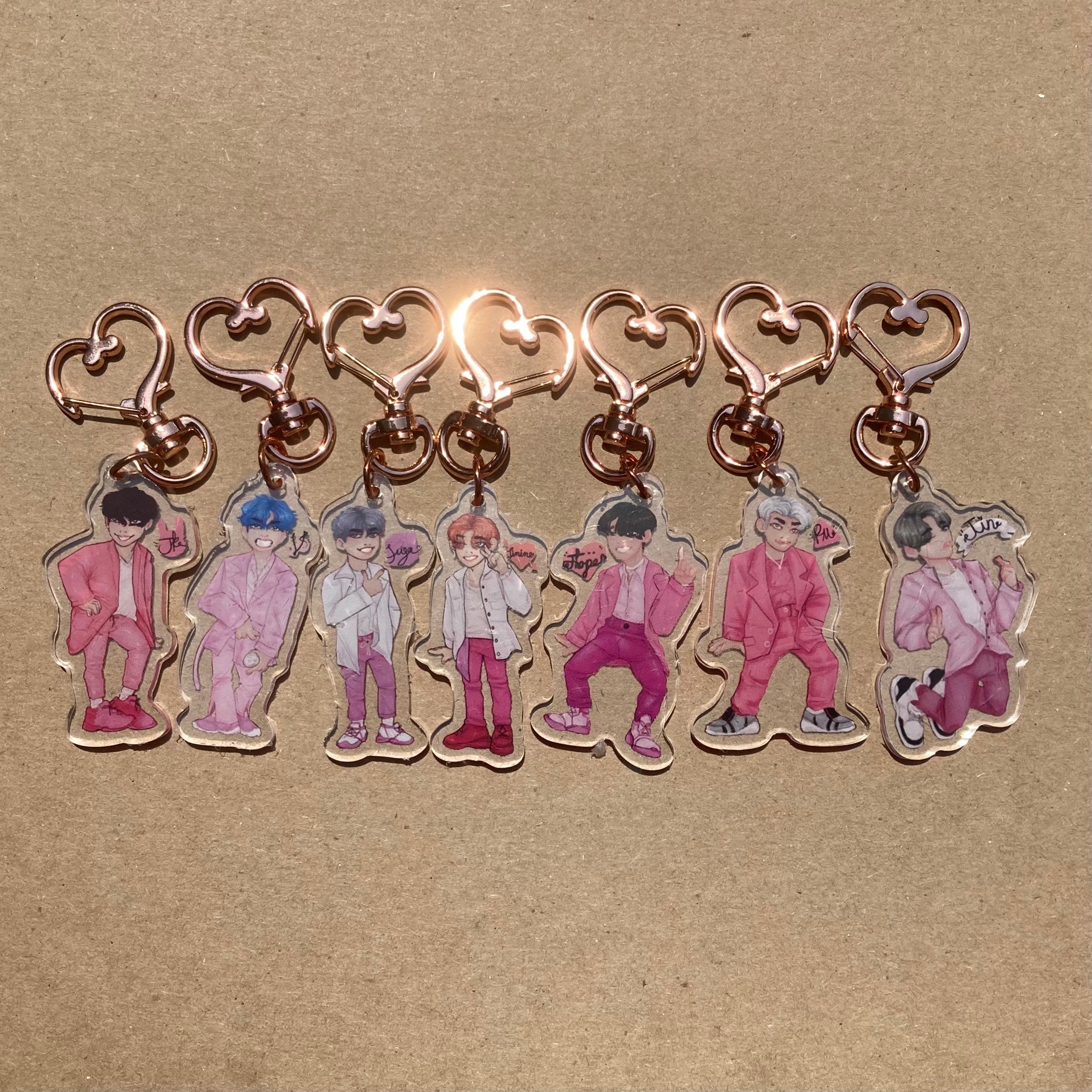 BTS Keychain: Boy With Love 2 Inch. - Etsy