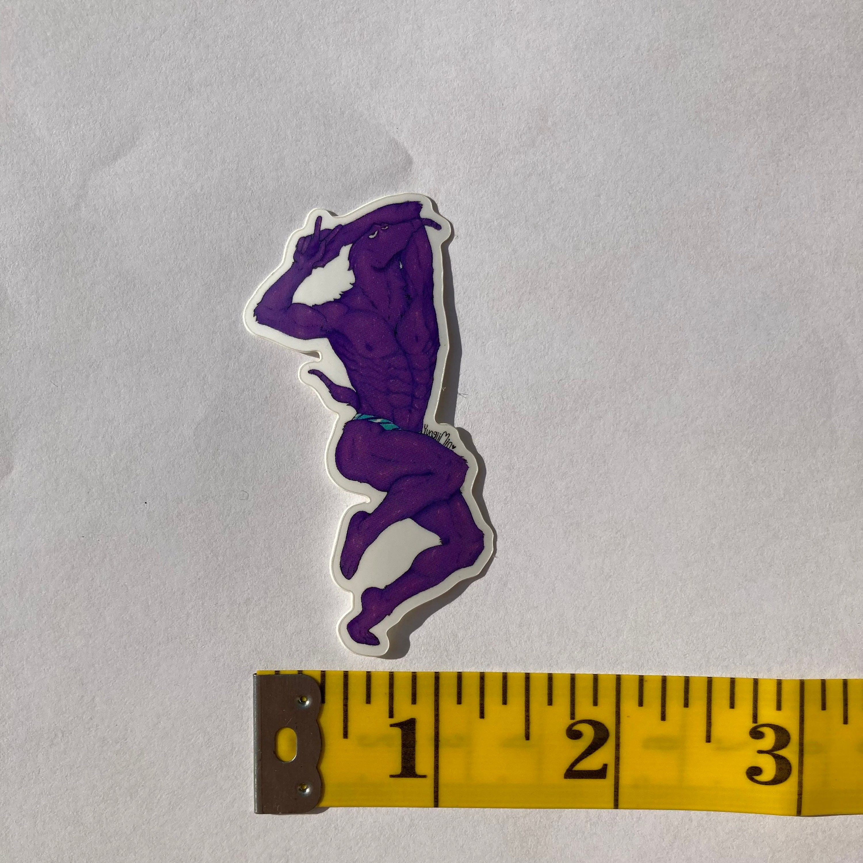 Worm on a String Sticker PURPLE 1.6 X 2.5 Funny Vinyl Sticker Glossy - Etsy