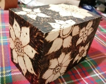 Wood Burned Box | Etsy