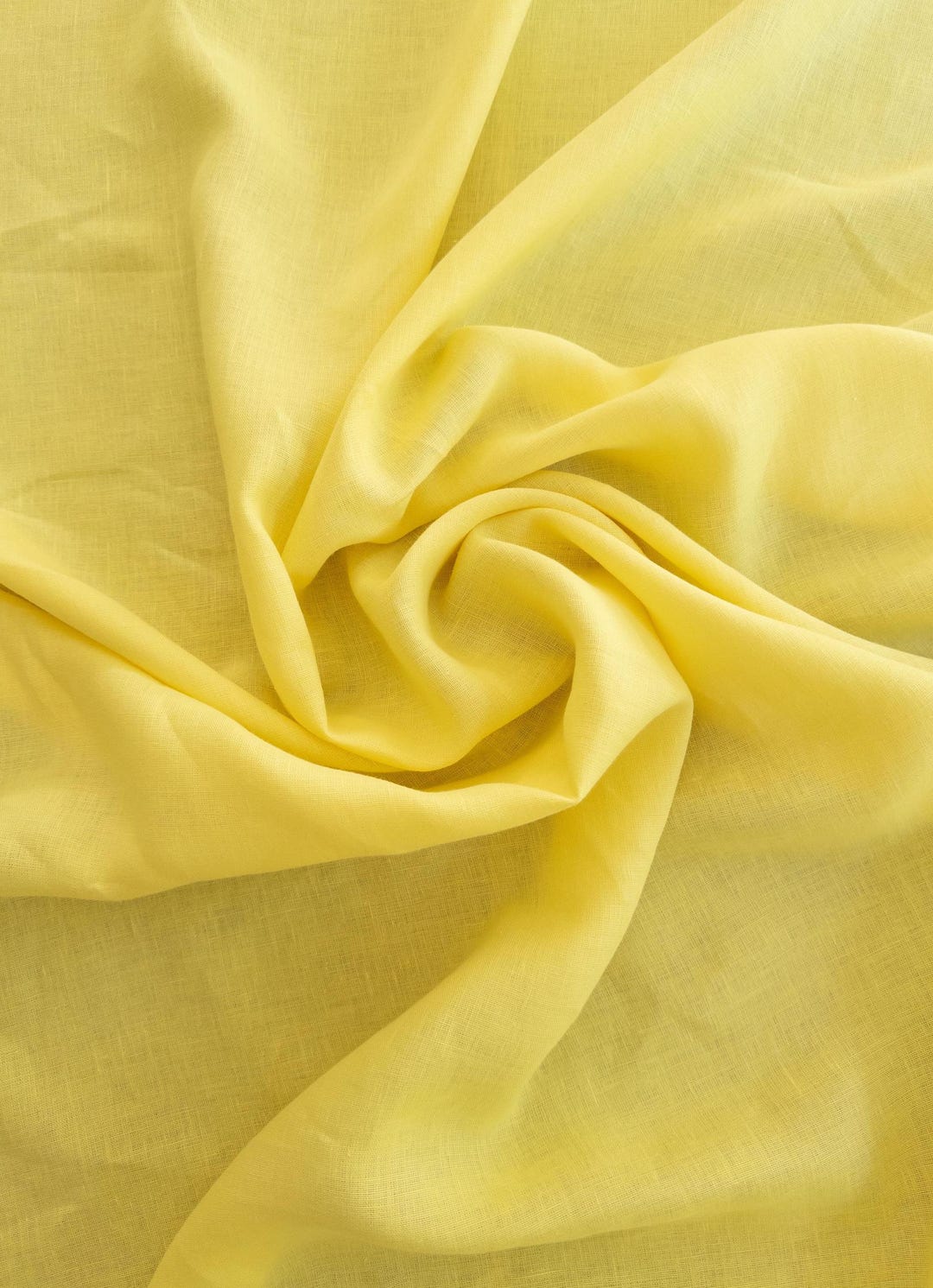 100% Linen Fabric, Butter Yellow, Soft Pale Yellow Linen Fabric by the ...