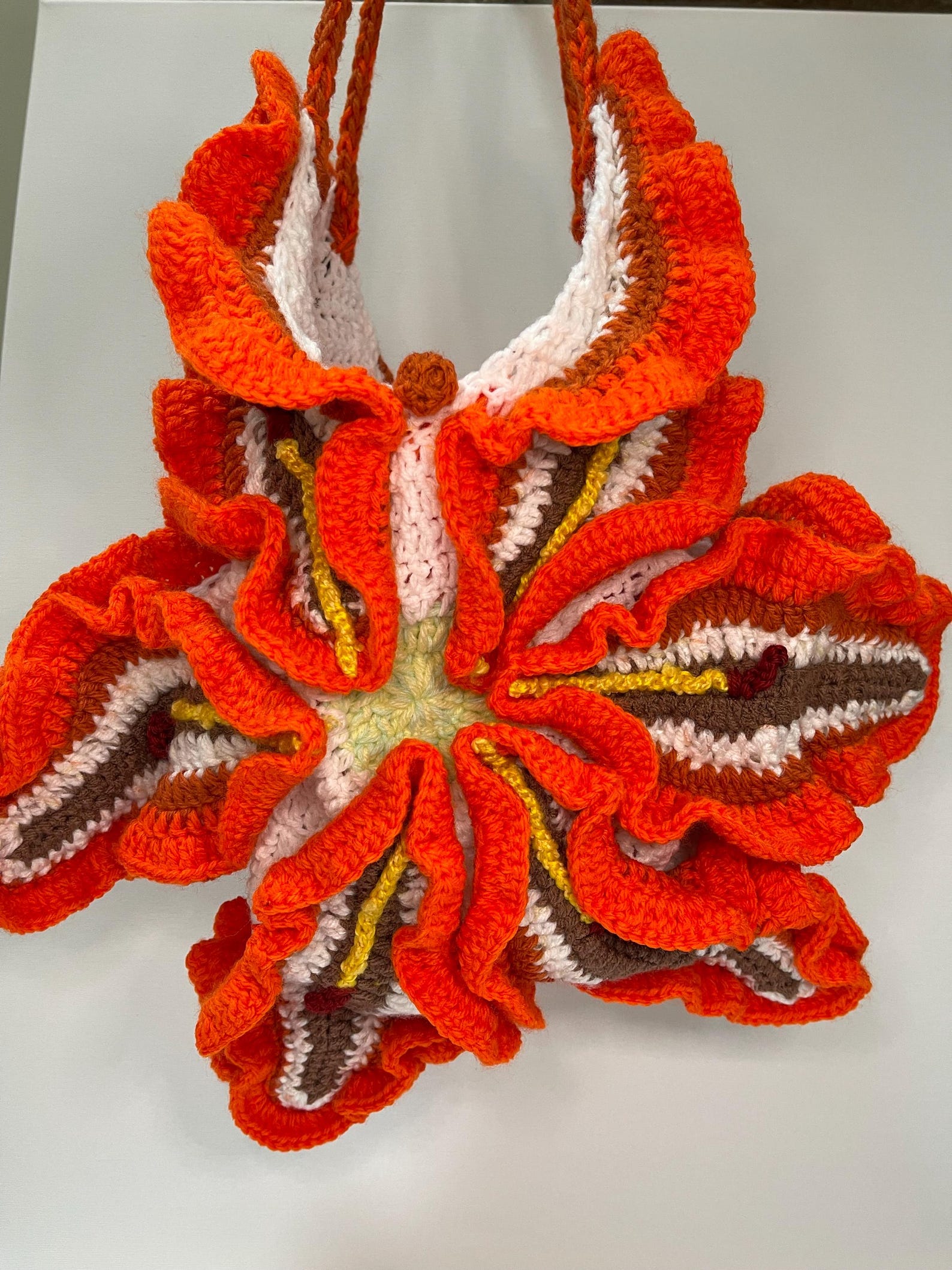 Handmade Crochet Lily Purse: Floral Shoulder Bag - Etsy