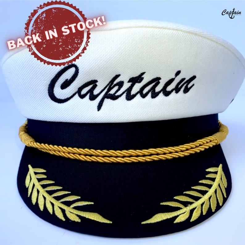 Captain Hat by Captain Supply Adjustable Snap Back - Etsy