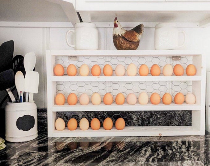Fresh Egg Holder Wooden Egg Storage Custom Egg Display Egg Rack - Etsy