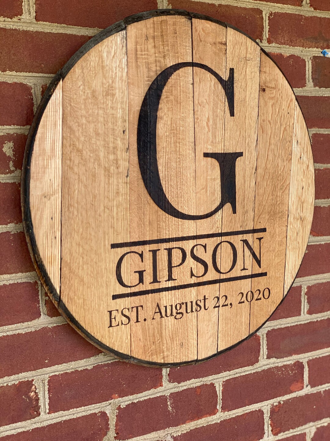 Custom Engraved Barrel Heads, Engraved Barrel Lid, Custom Barrel Top ...