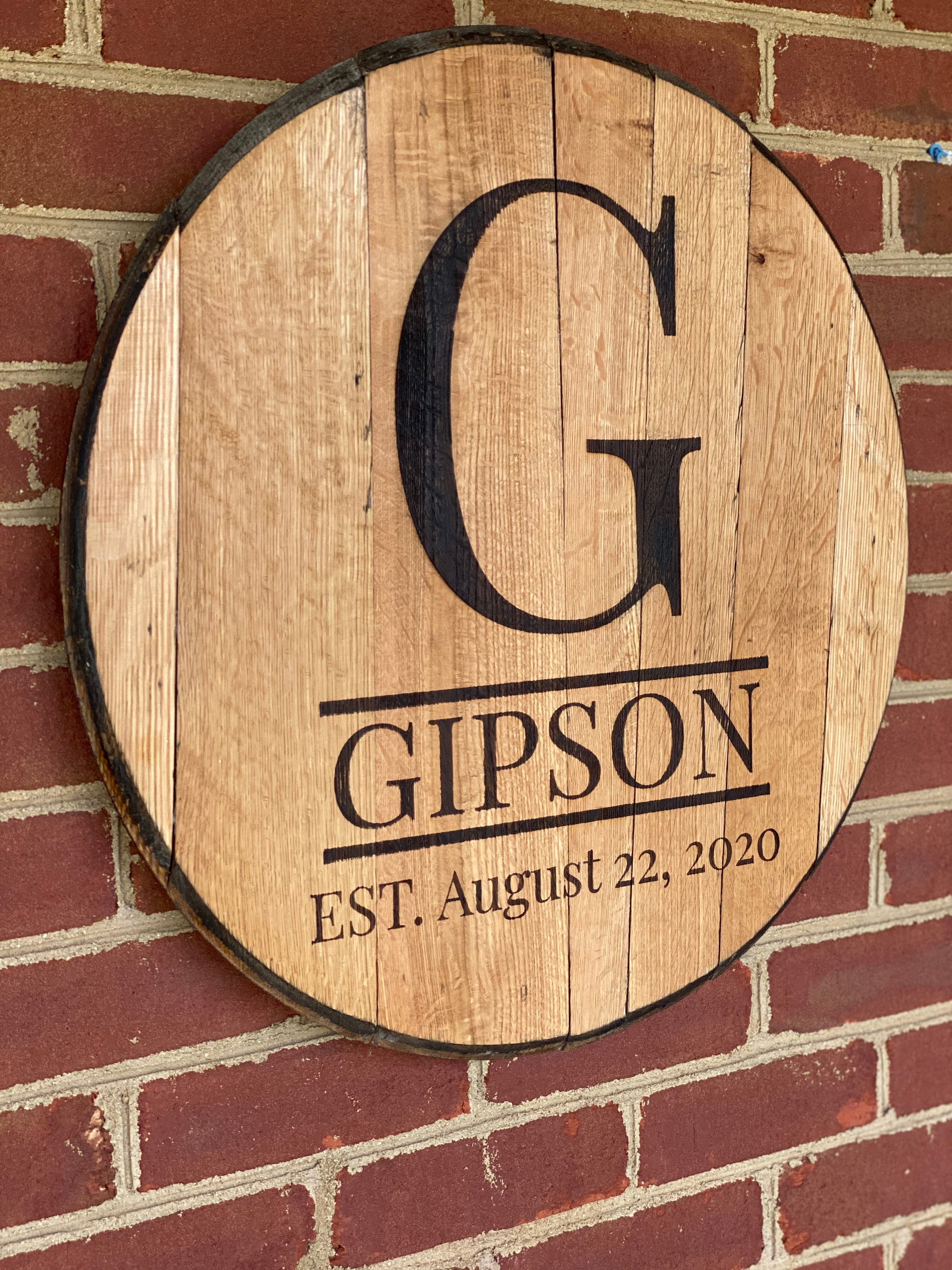 Custom Engraved Barrel Heads Engraved barrel lid custom | Etsy