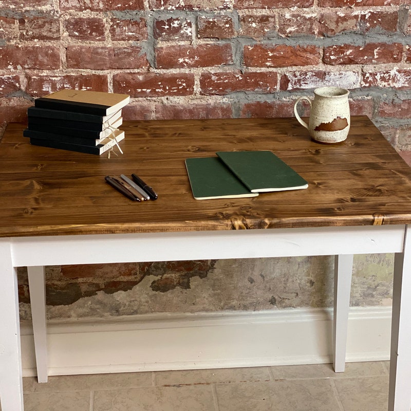 Solid Wood Desk - Etsy