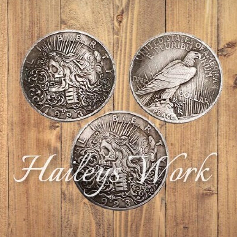 Morgan Skeleton Coin - Etsy