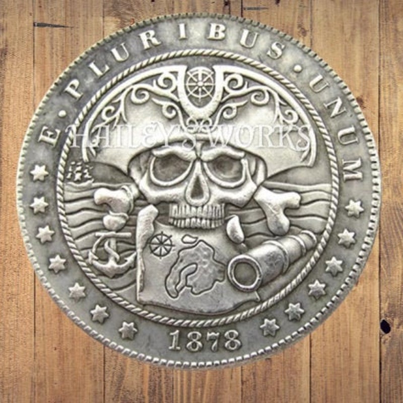 Morgan Skeleton Coin - Etsy