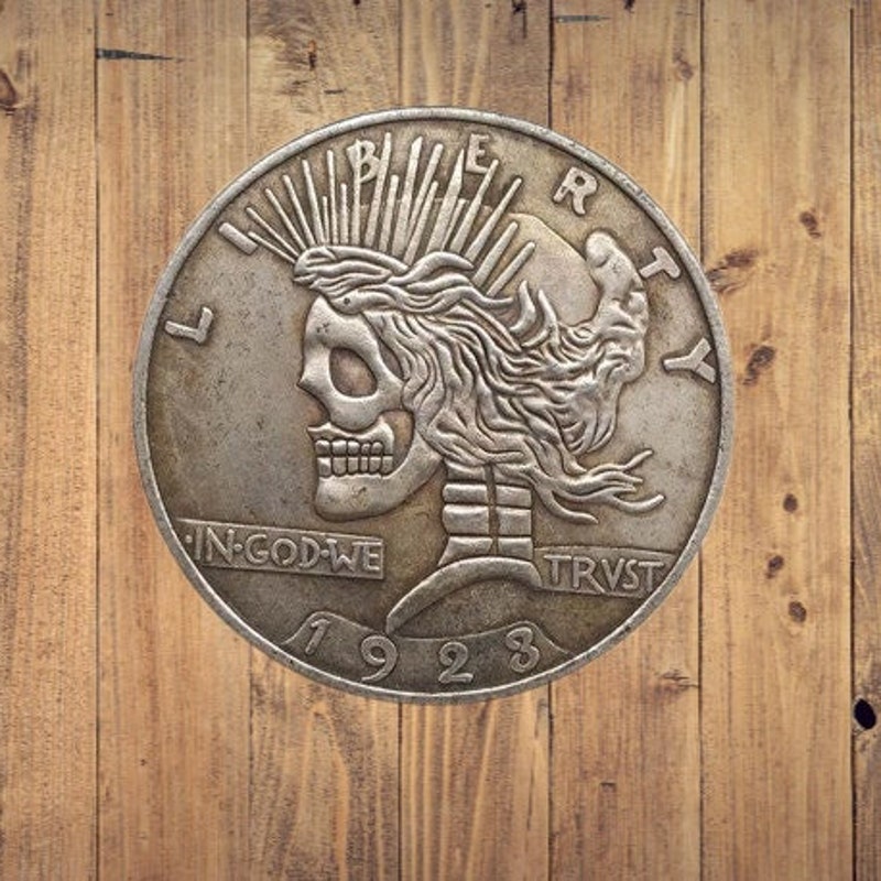 Morgan Skeleton Coin - Etsy