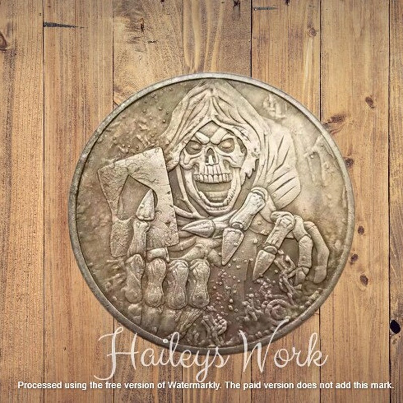 Morgan Skeleton Coin - Etsy