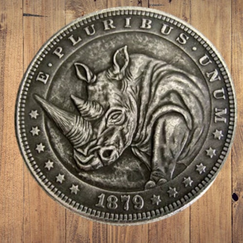 1899 Morgan Silver Dollar. Anubis/egyptian. Carved/hobo Coin. | Etsy
