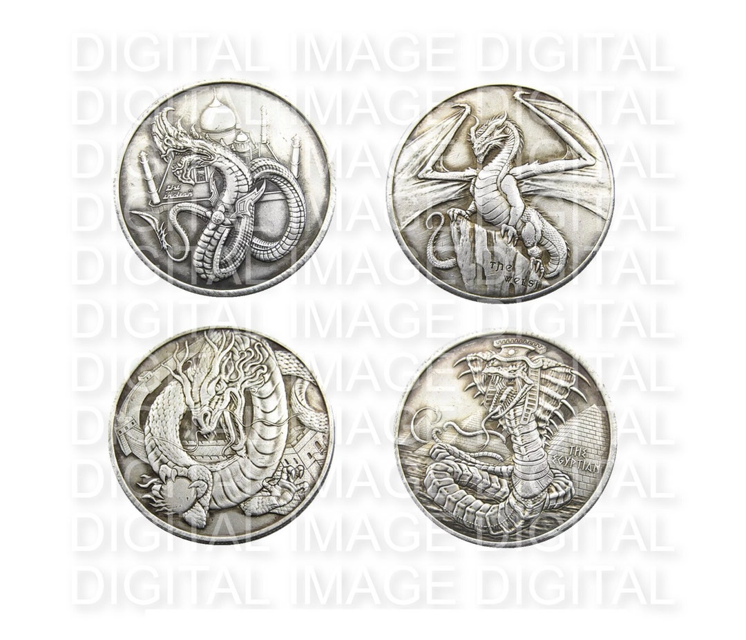 Digital Download 4 Dragon Coin Files - Etsy