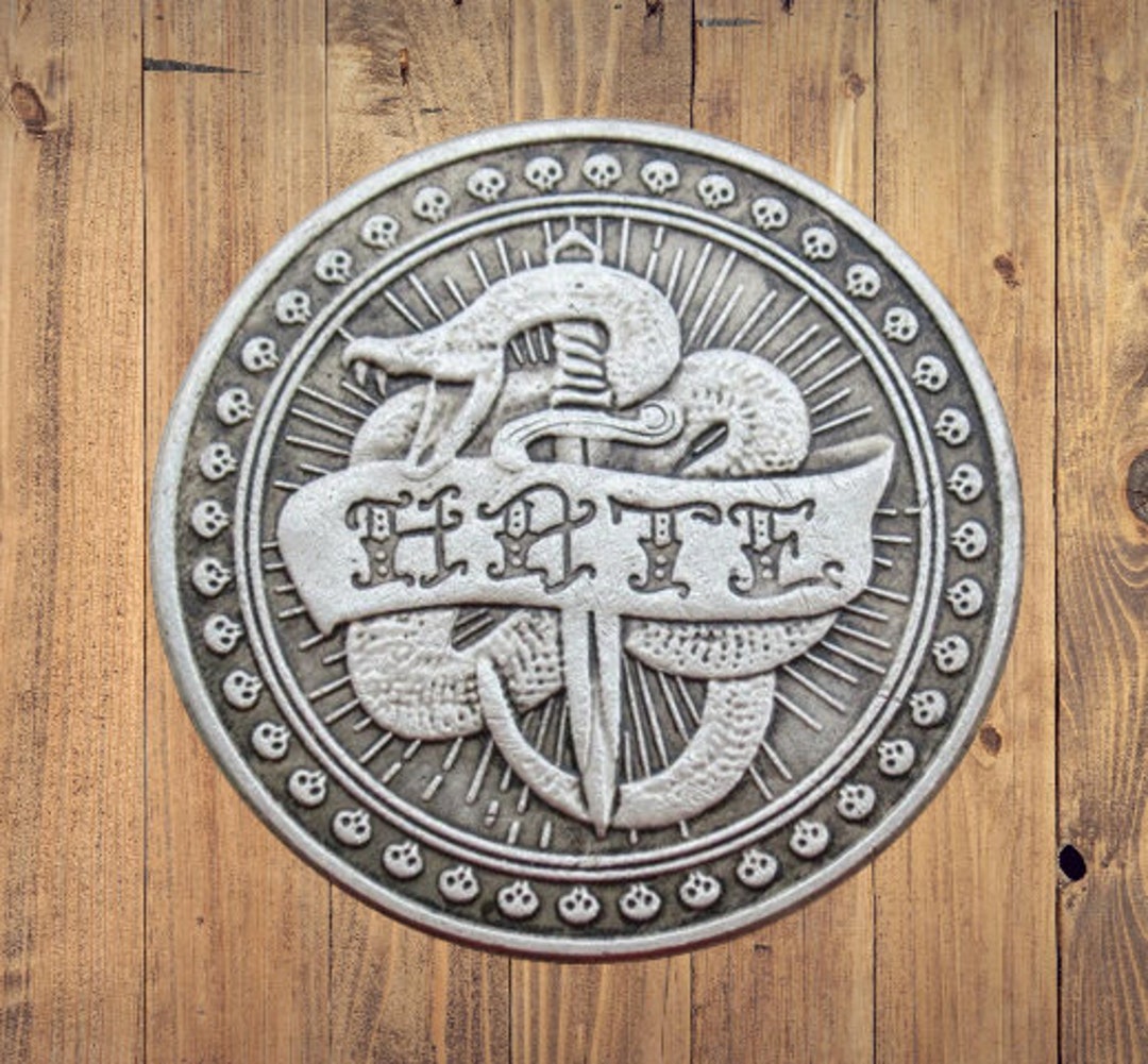 Hobo Coin Snake Hate or Love Yes or No Decision Coin Gothic US Art ...