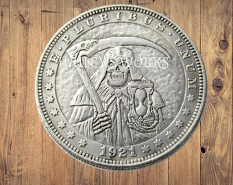 Silver Satan Coin - Etsy