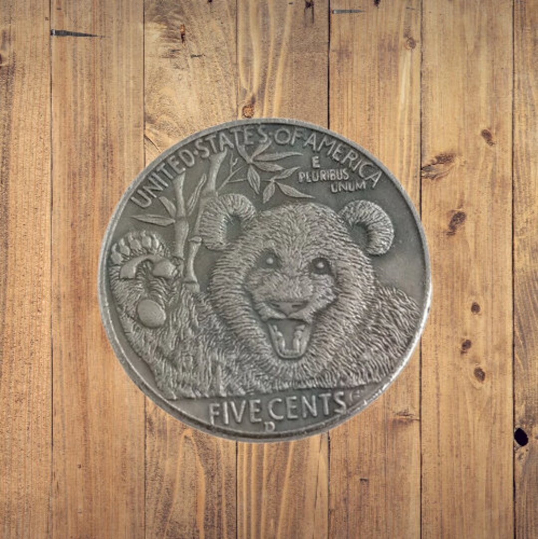 Hobo Coin the Panda Bear China Bamboo International Animal - Etsy