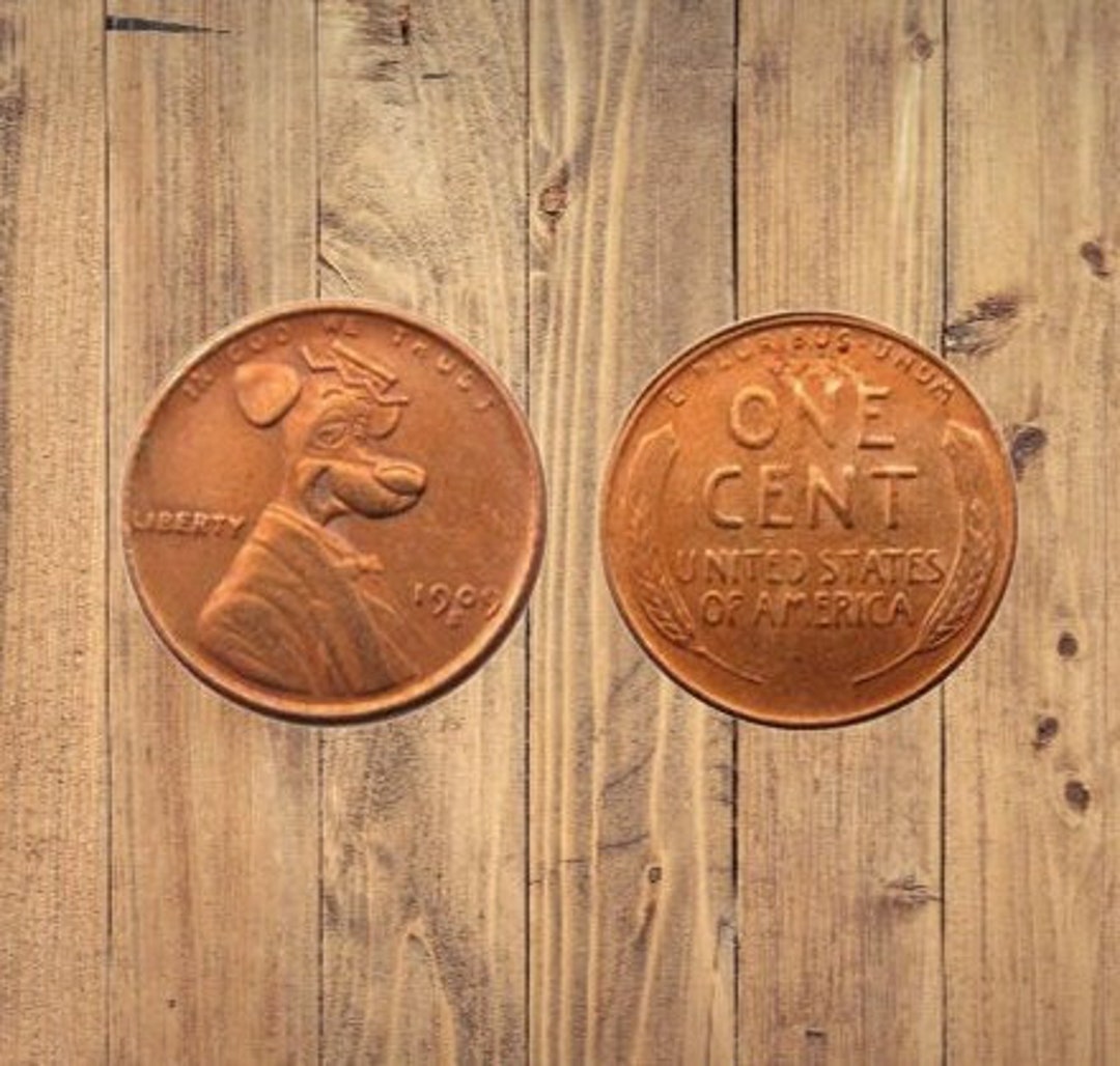 Hobo Nickel Lincoln Wheat Penny Cartoon Dog Animal One Cent Copper ...