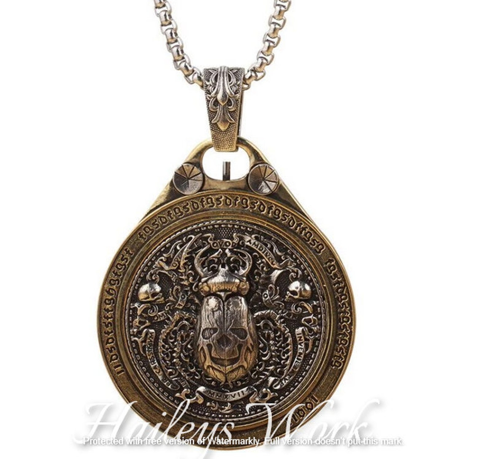 Moving Coin Gold Scarab Beetle Roman Booteen Style Wings Open | Etsy