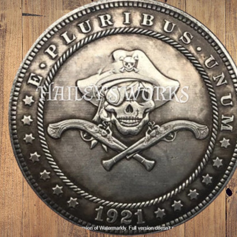 Morgan Skeleton Coin - Etsy