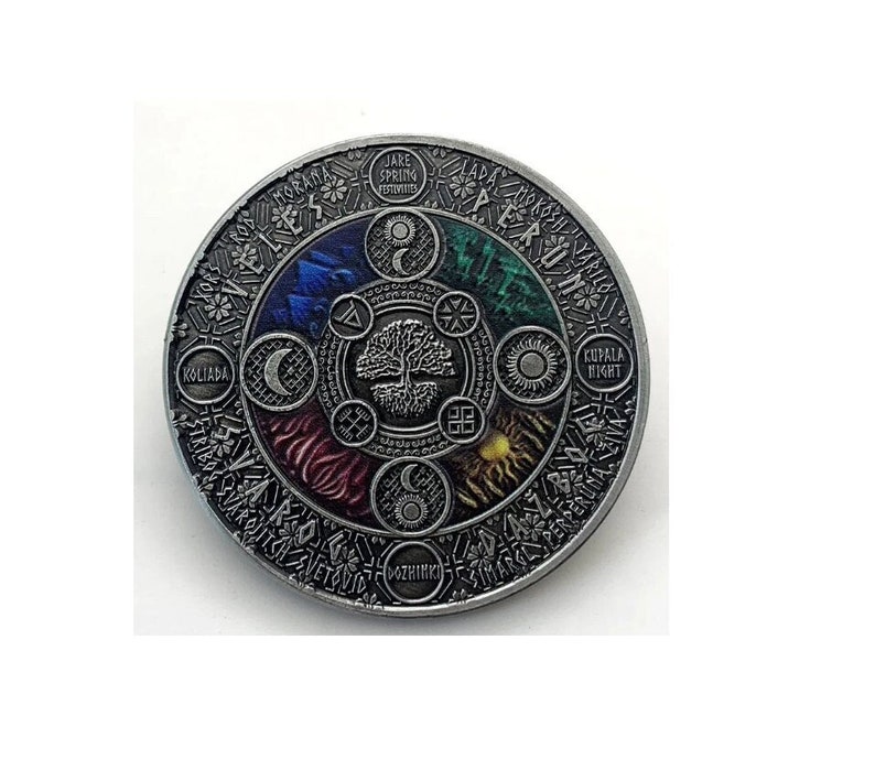 Tree of Life Karma Coin Ancient Goddess Yin Yang Sun and Moon - Etsy Canada