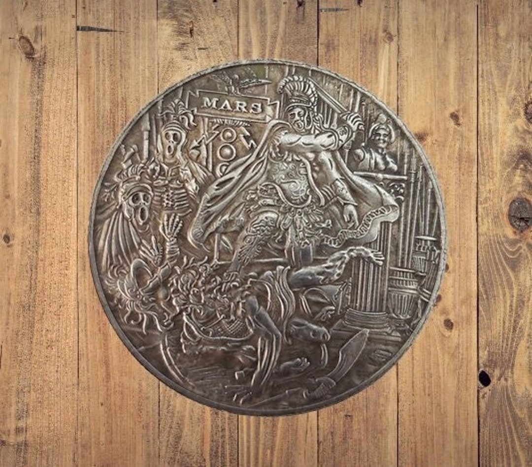 Hobo Coin the Greek God of War Battle Demon Skull Skeleton Fantasy ...