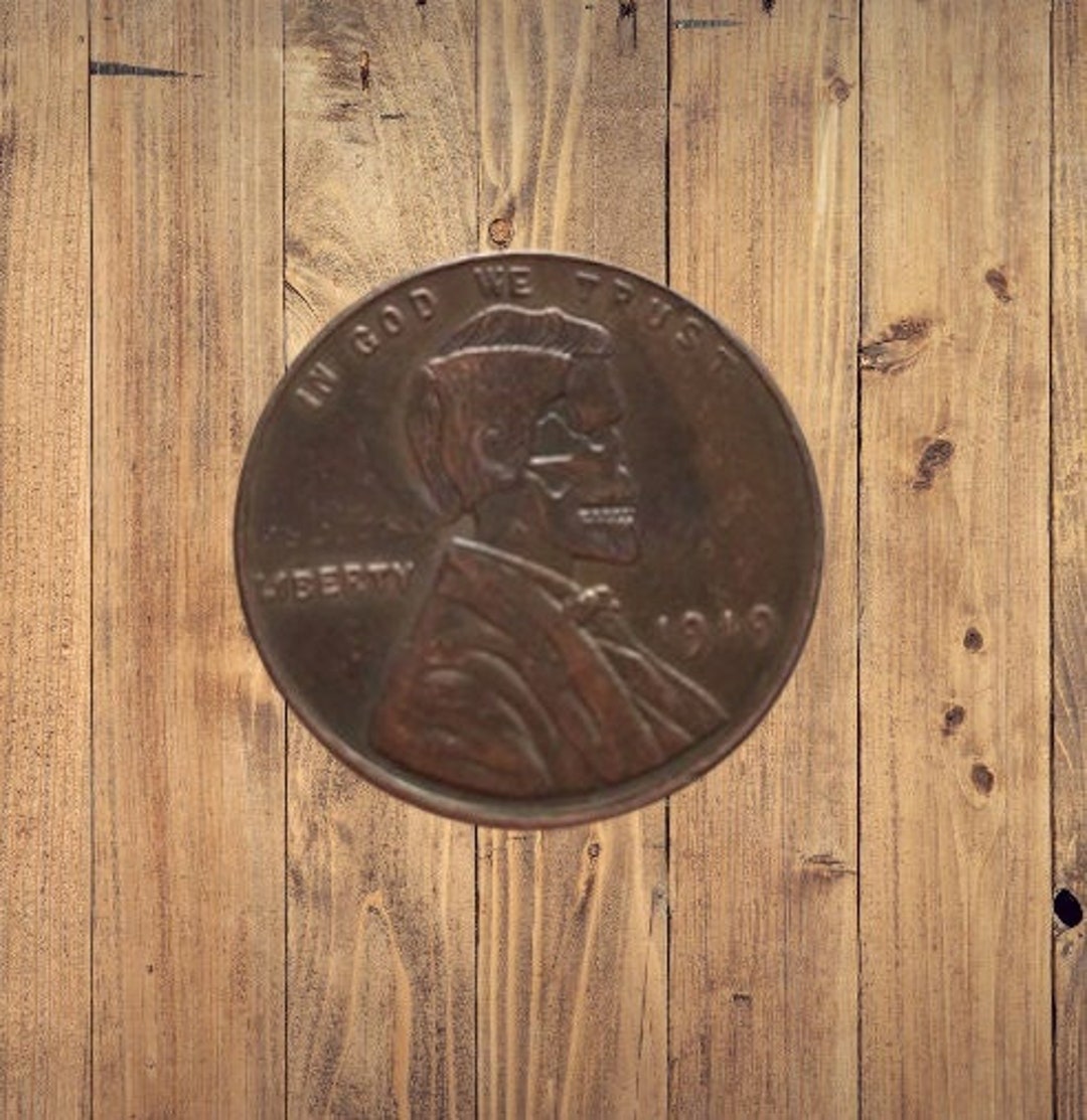 Hobo Nickel Abraham Lincoln Wheat Penny Skull Skeleton One Cent Wheat ...