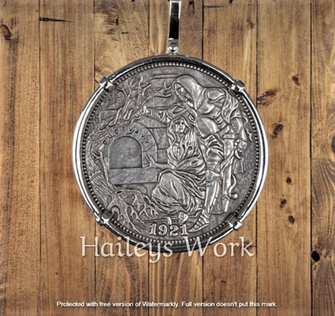 Hobo Coin Necklace Medieval Knight Roman Booteen Templar Morgan Dollar ...