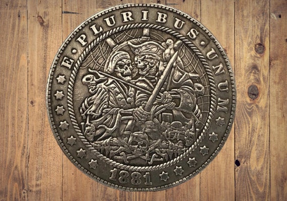 Hobo Nickel Pirate Ocean Sea Viking Ship Sailor Navy Morgan | Etsy