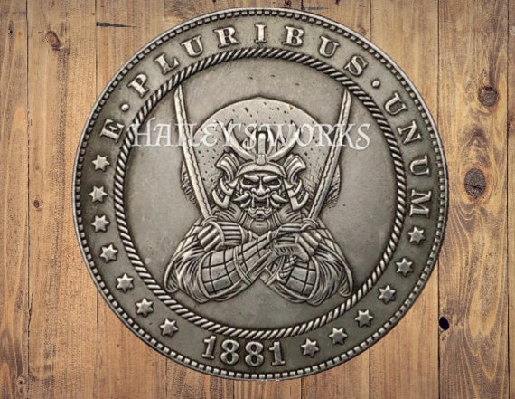 Hobo Nickel Killer Japanese Samurai Warrior Skull Skeleton | Etsy Canada