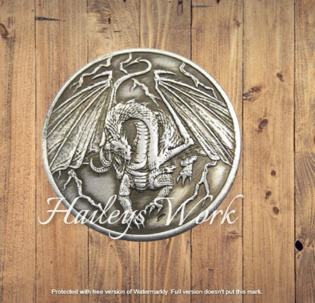 Hobo Nickel Dragon Medieval Mystical Magic Middle East Egypt Creature ...