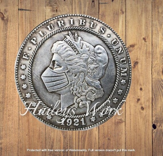 Hobo Nickel Morgan Dollar Face Mask Protection Safety Woman | Etsy