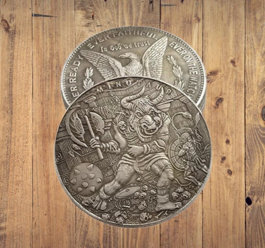 New Hobo Nickel Minotaur Bull Headed Man Greek Monter Mythology Morgan ...