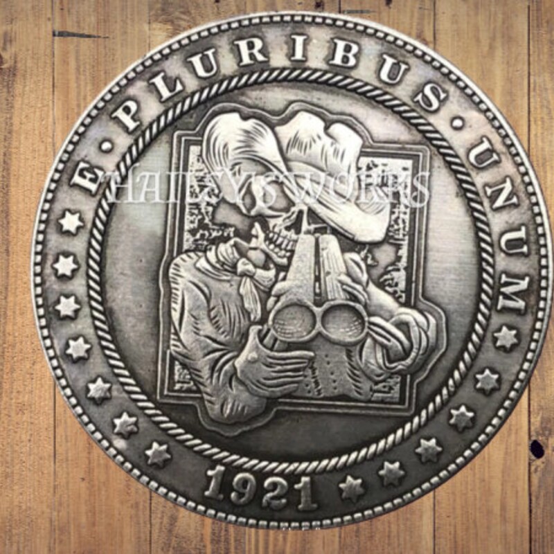 Morgan Skeleton Coin - Etsy