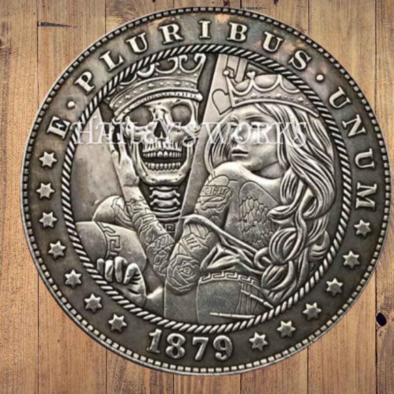 Morgan Skeleton Coin - Etsy
