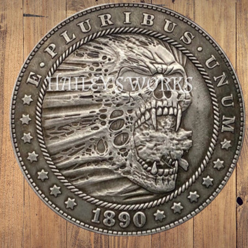 Morgan Skeleton Coin - Etsy