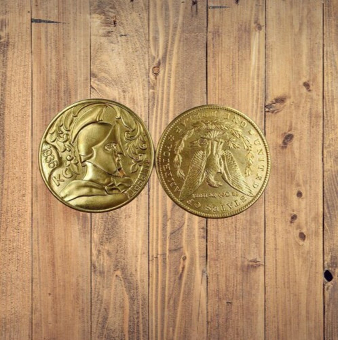 Gold Hobo Coin Knight Templar Medieval American Dollar US Coin Token - Etsy