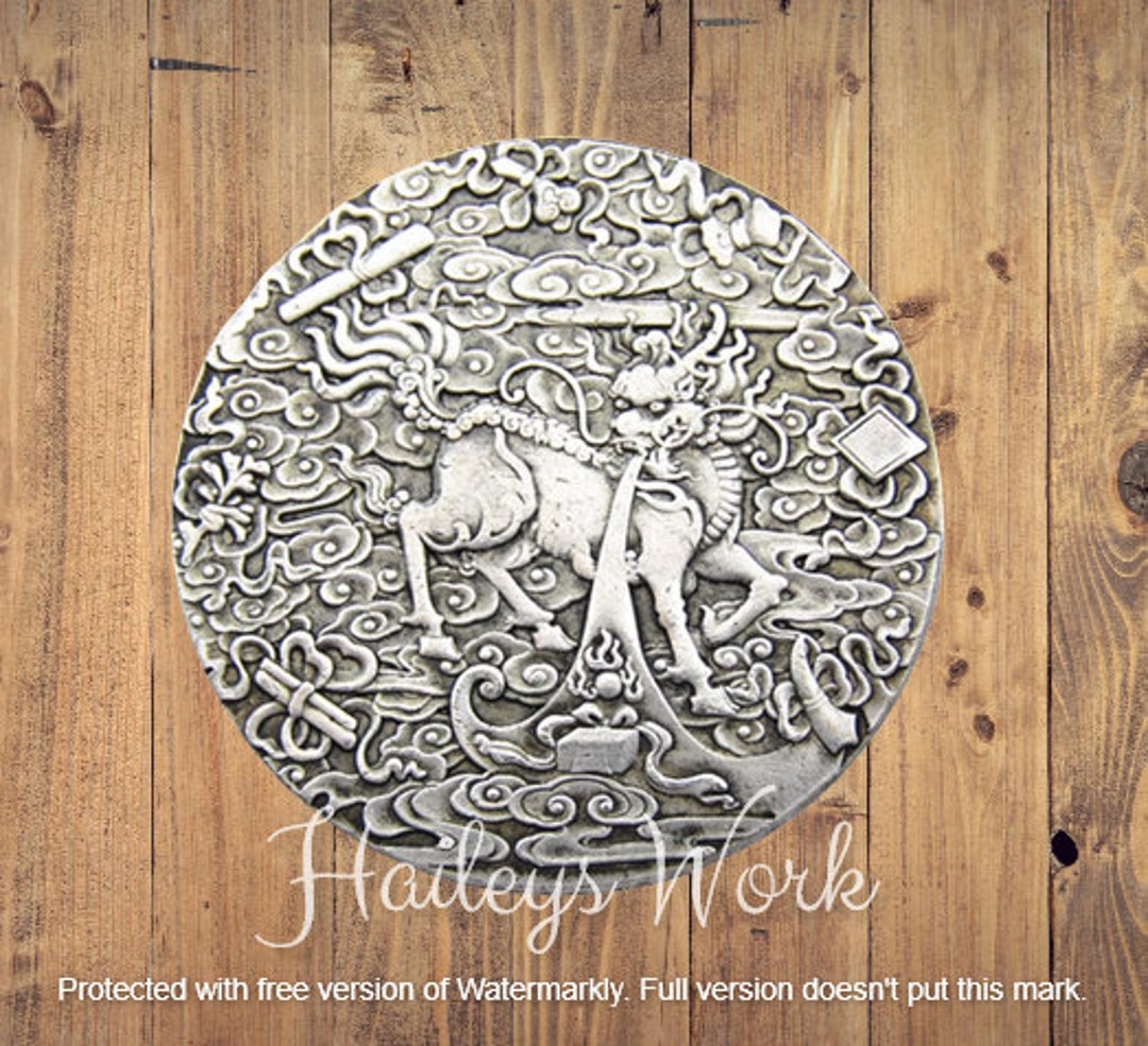 New Hobo Coin Chinese Dragon Unicorn Fantasy Animal Lucky Art Artist ...