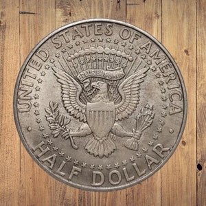 1964 Hobo Coin Skull JFK President Kennedy Gothic Silver US - Etsy