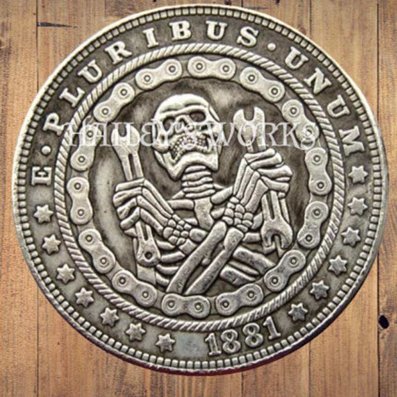 Morgan Skeleton Coin - Etsy