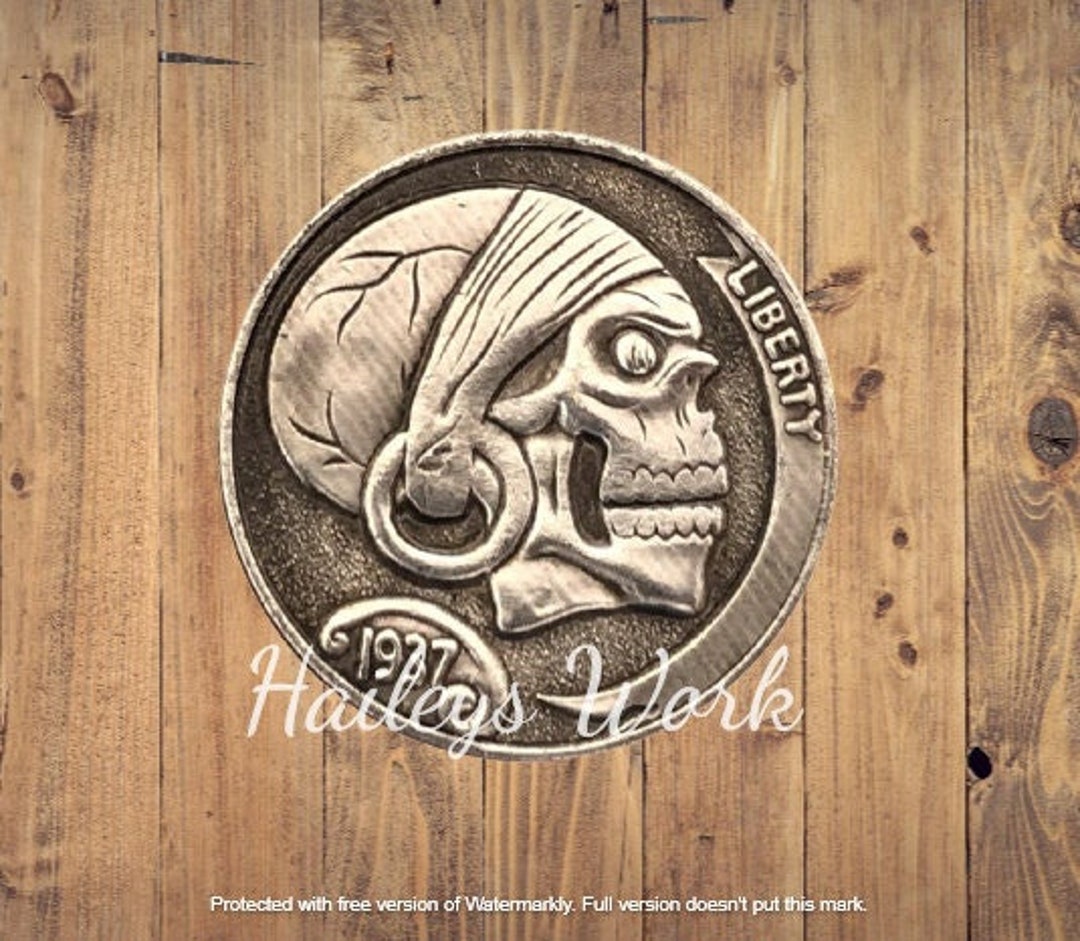 Pirate Hobo Coin Skull Adult Design Skeleton Satan Hell - Etsy