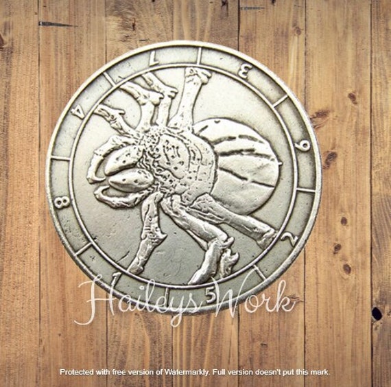 Hobo Coin Evil Spider Demon Knight Medieval Game Vintage War - Etsy