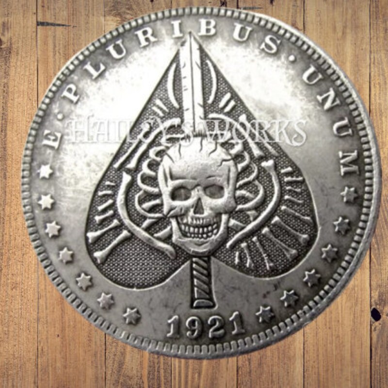 Morgan Skeleton Coin - Etsy