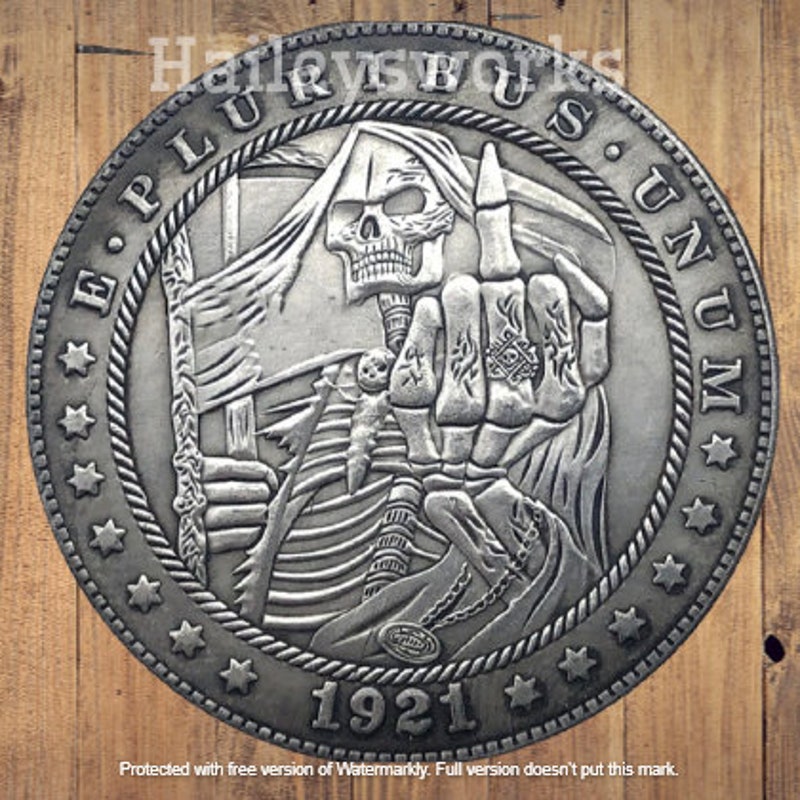 Morgan Skeleton Coin - Etsy