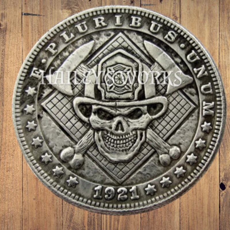 Morgan Skeleton Coin - Etsy